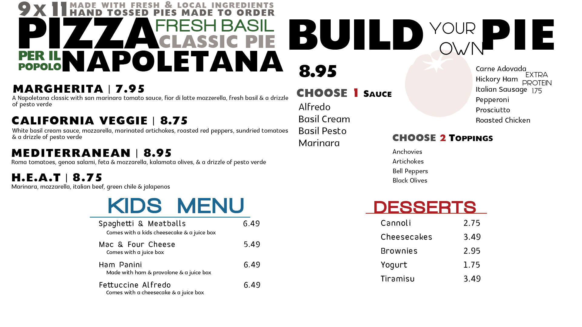 Menu | Fastinos